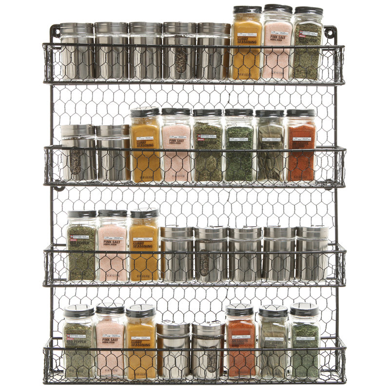 17 Stories 4-Tier Metal 36 Jar Spice Rack & Reviews | Wayfair