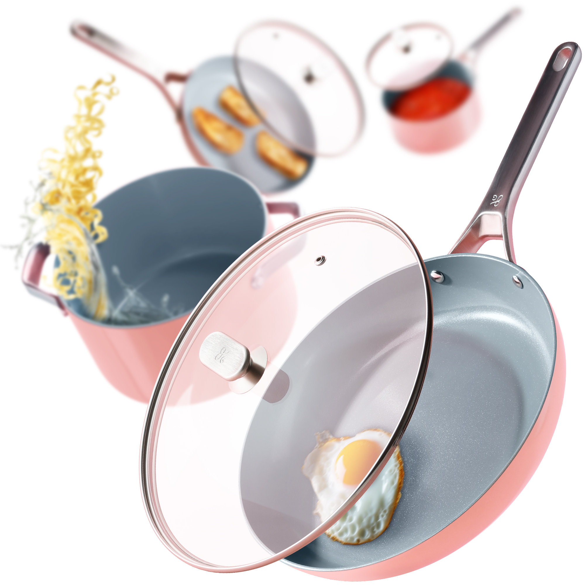 Greater Goods Chef's Grade Savvyceramic Nonstick Cookware Set - 12 ...