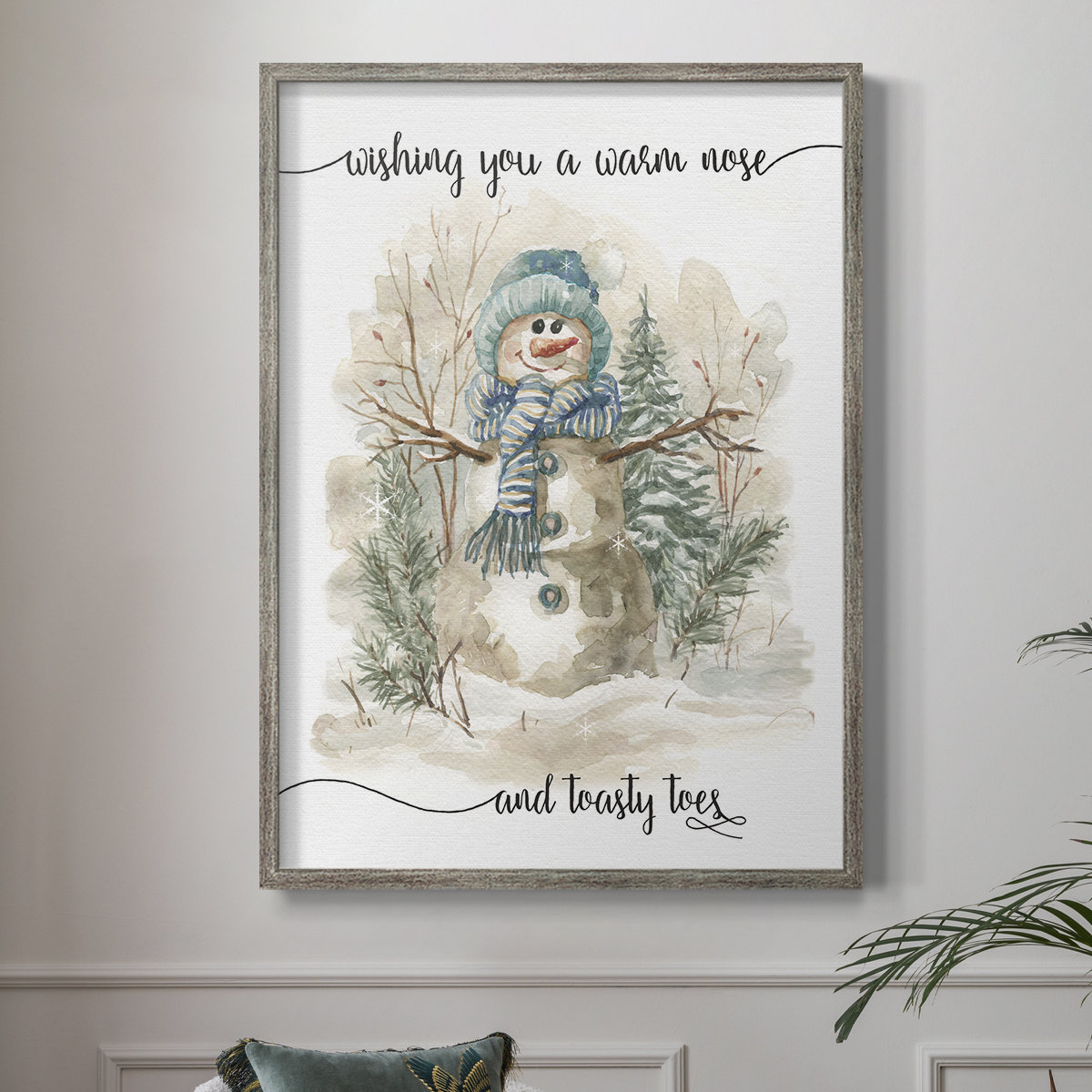 The Holiday Aisle® Toasty Toes Framed Print - Solid Wood | Wayfair