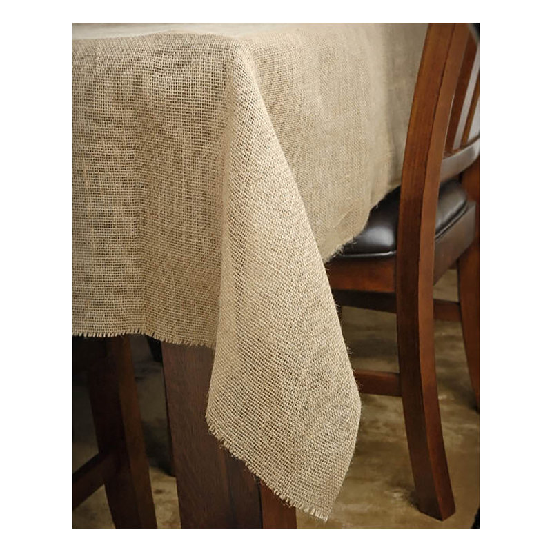 Gracie Oaks Yuridia Jute Tablecloth | Wayfair