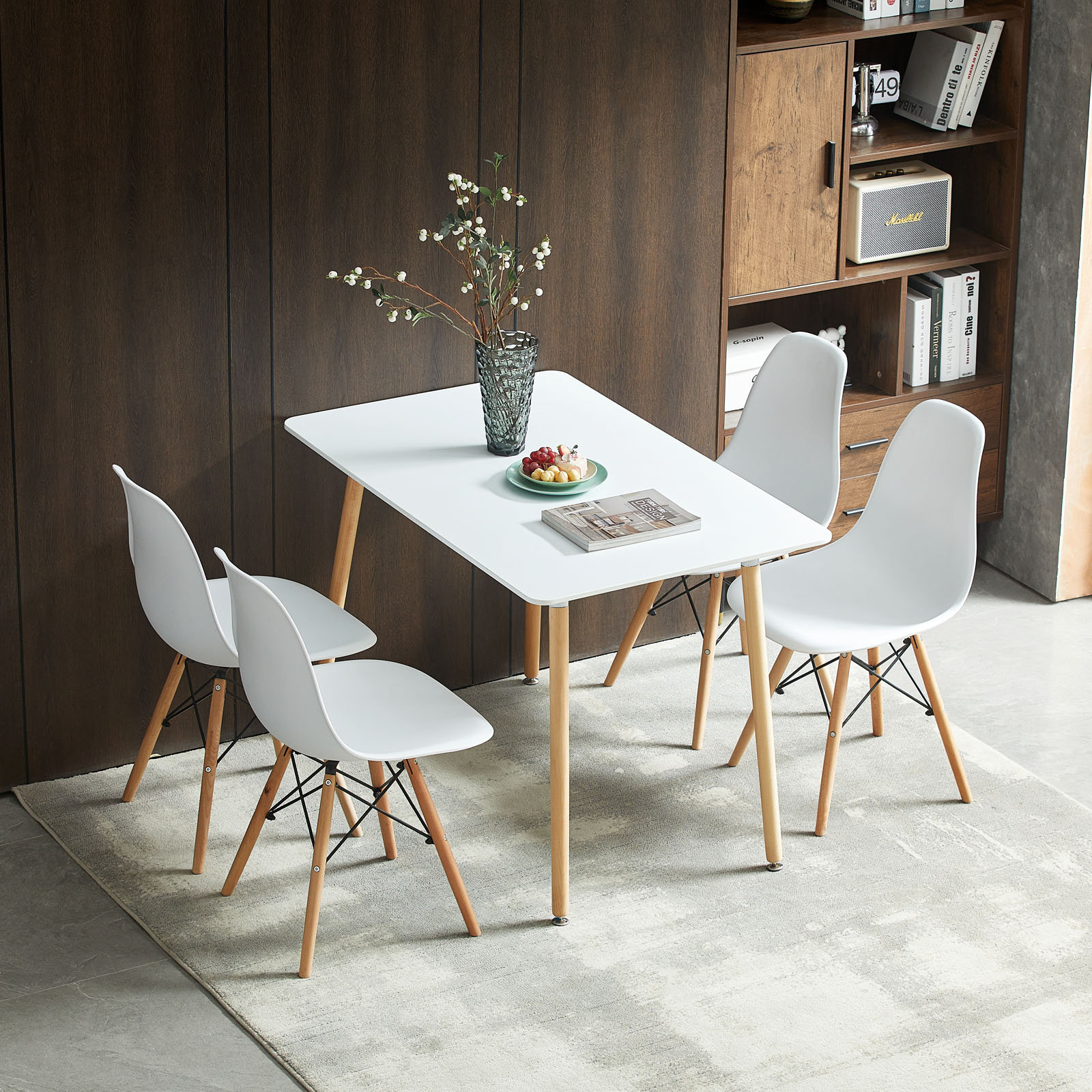 George Oliver 4-Person Dining Set, Dining Table Set With 1 Rectangular ...