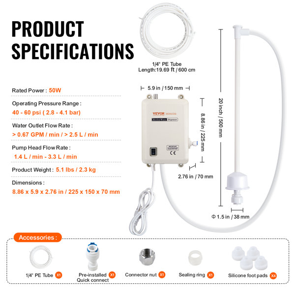 VEVOR White Portable Top Loading Electric Water Dispenser & Reviews ...