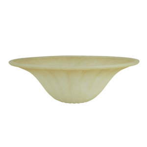 Fleur De Lis Living 6" H x 18" W Glass Ceiling Fan Bowl Shade ( Uno ...