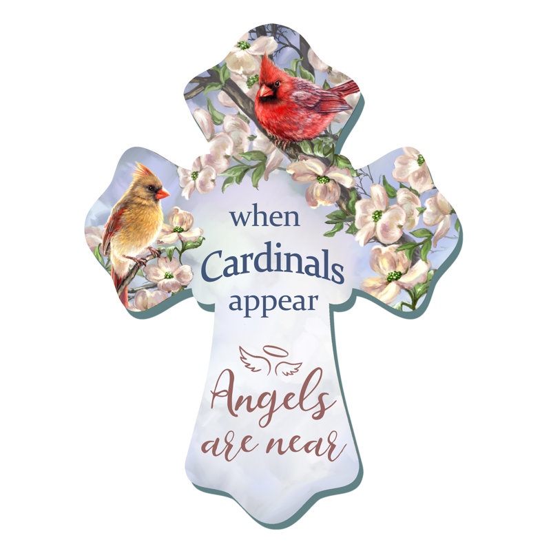 Glow Decor When Cardinals Appear Wooden Cross - Wayfair Canada