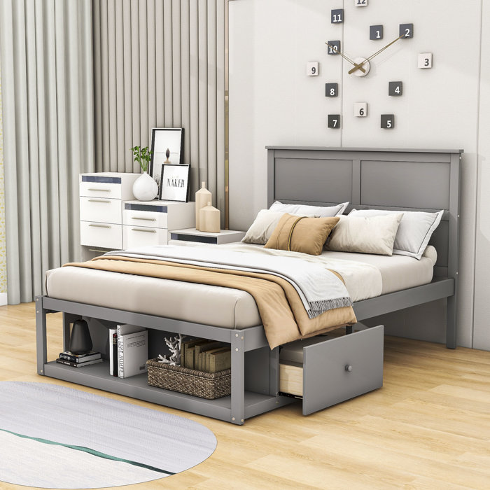 Red Barrel Studio® Full / Double Storage Platform Bed | Wayfair