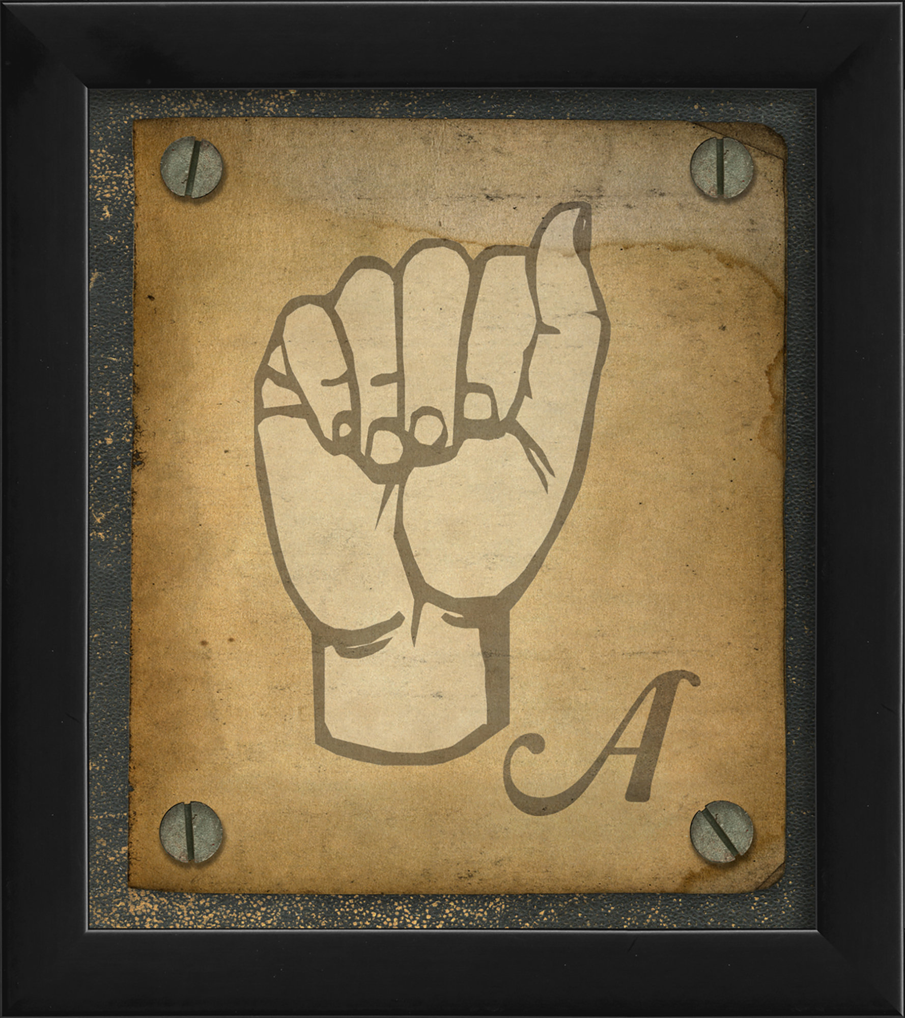 The Artwork Factory Sign A Framed Graphic Art | Wayfair