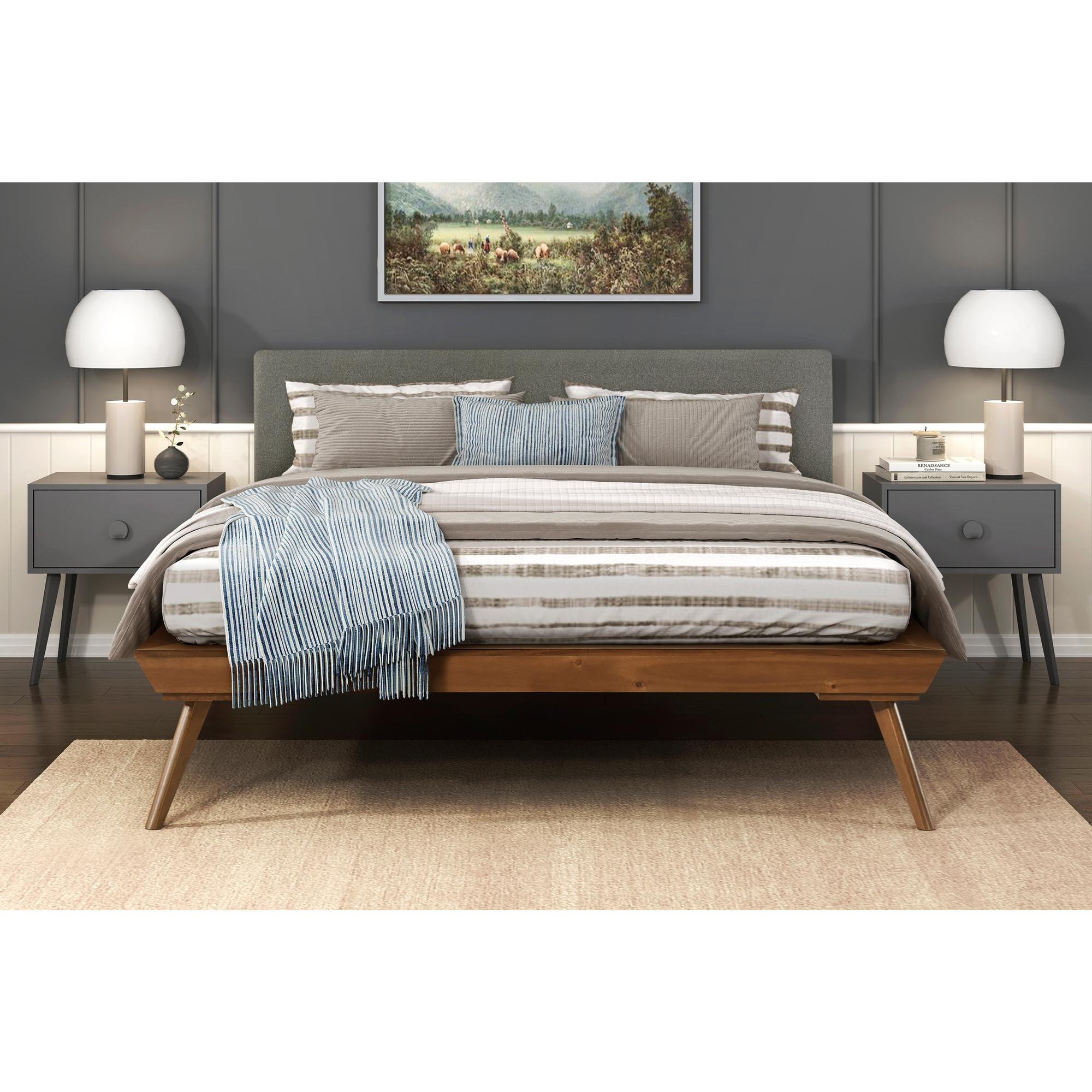 Corrigan Studio Platform Bed Upholstered - Wayfair Canada