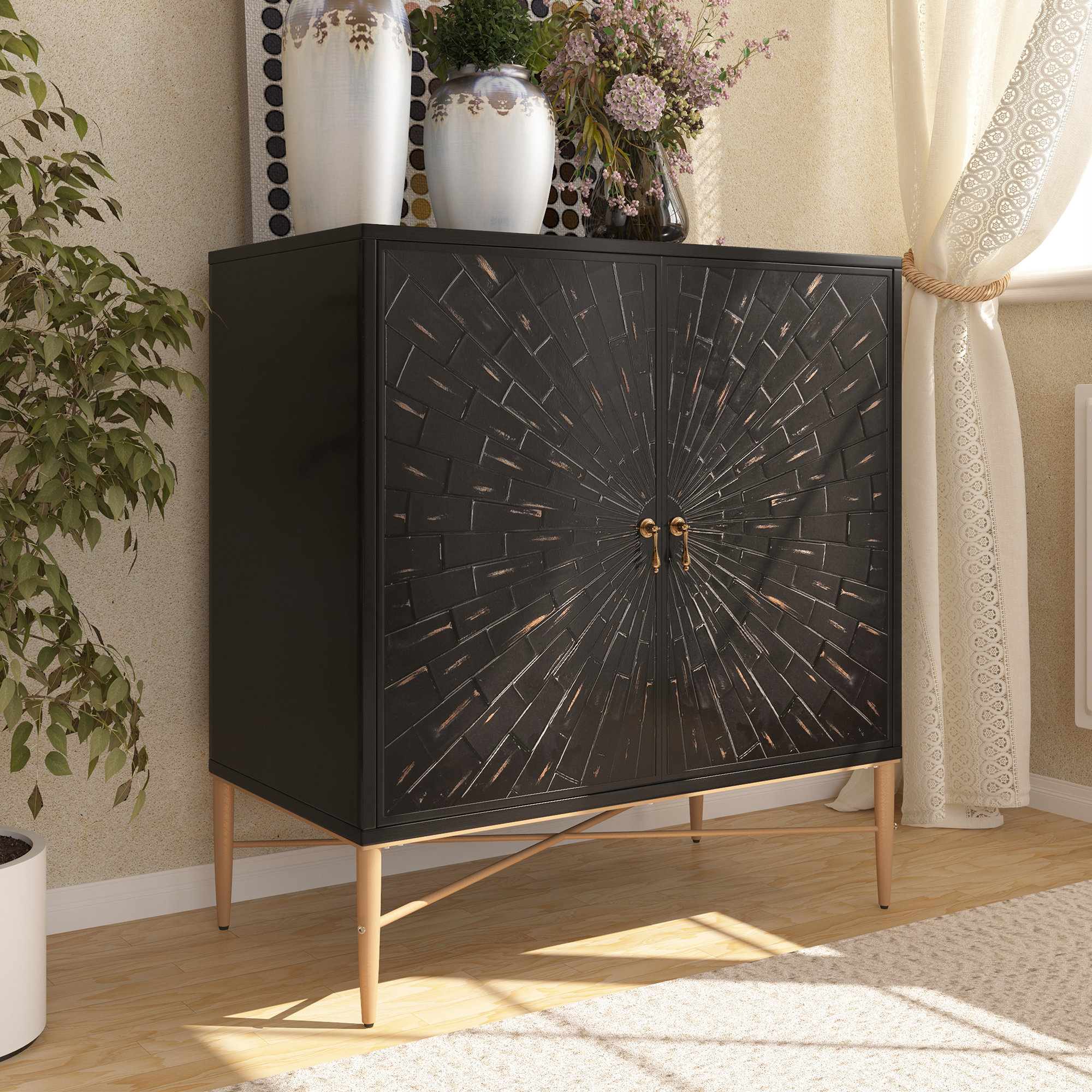 Willa Arlo™ Interiors Lometa 2 Door Vintage Accent Cabinet & Reviews ...