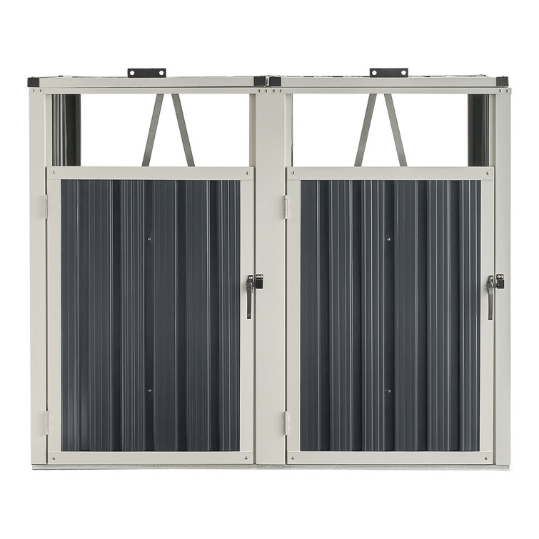 Inbox Zero Tarbek Metal Double Bin Store | Wayfair.co.uk