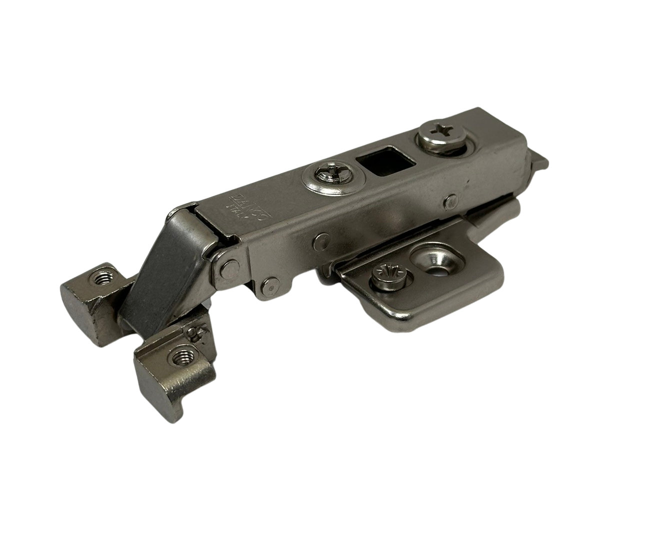 Solua 10-Pack Kit Aluminum Frame Cabinet Door Hinges + Cross Plates ...