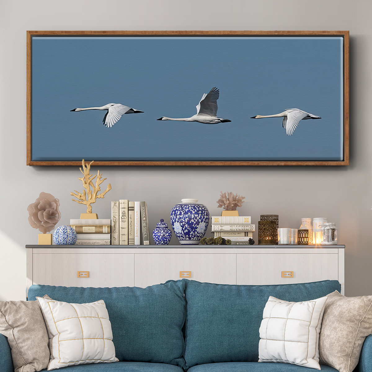 Red Barrel Studio® Wing Up Wing down- Framed Canvas | Wayfair