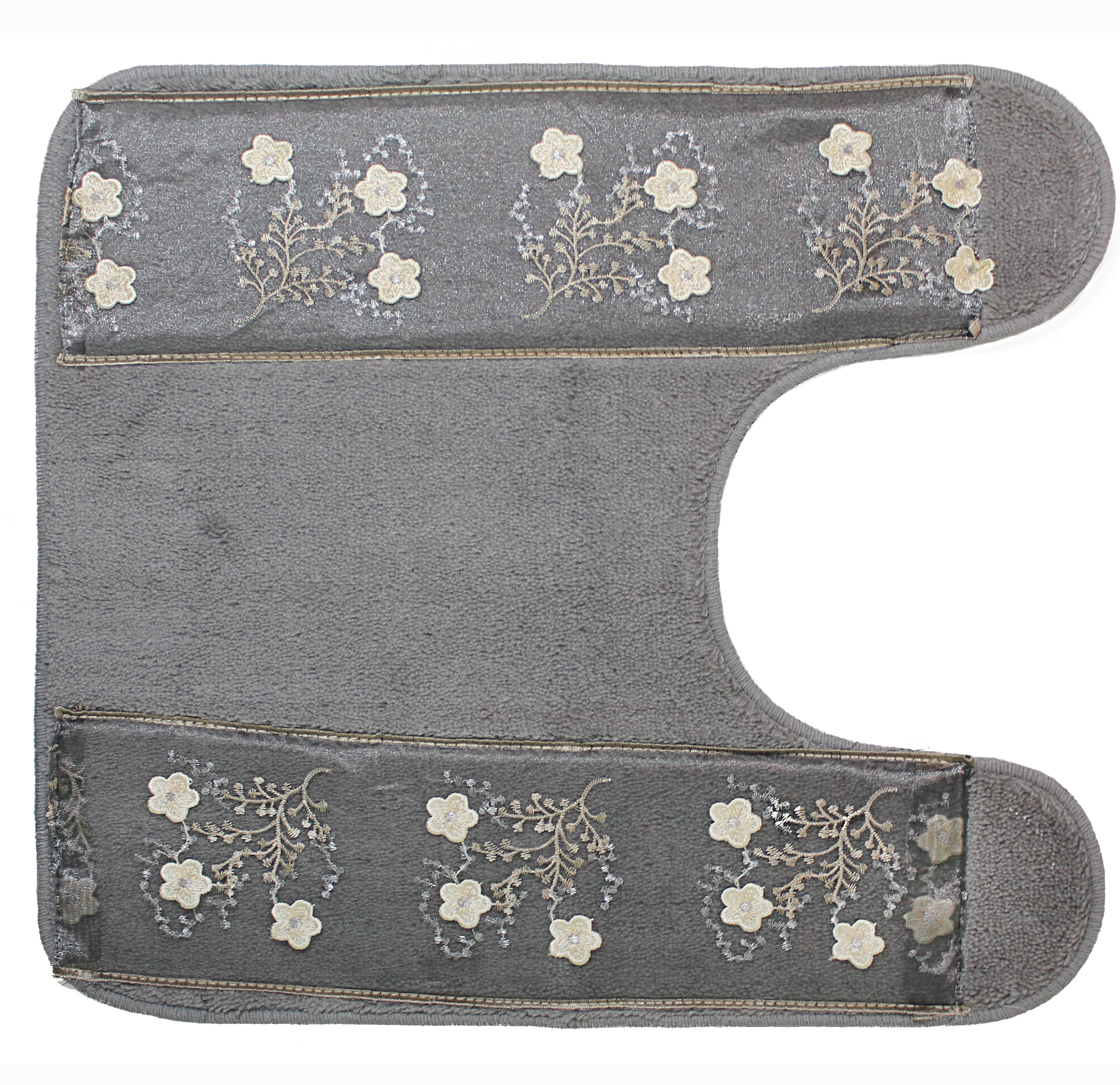 Popular Bath Bloomfield Bath Contour grey Rectangle Non-Slip Contour ...