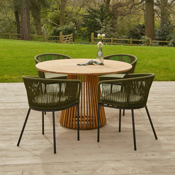 George Oliver Gaylesville Rectangular 4 - Person 120cm Long Dining Set ...