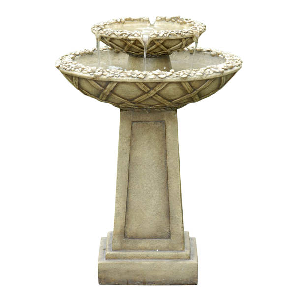 Campania International, Inc Hummingbird Concrete Pedestal Birdbath ...