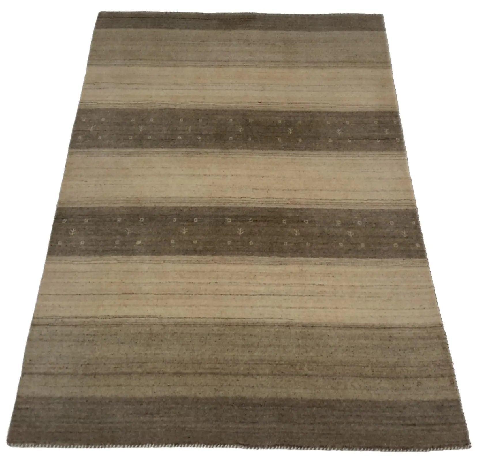 Isabelline Striped Handmade Rectangle 4' x 6' Wool/Cotton Area Rug in ...