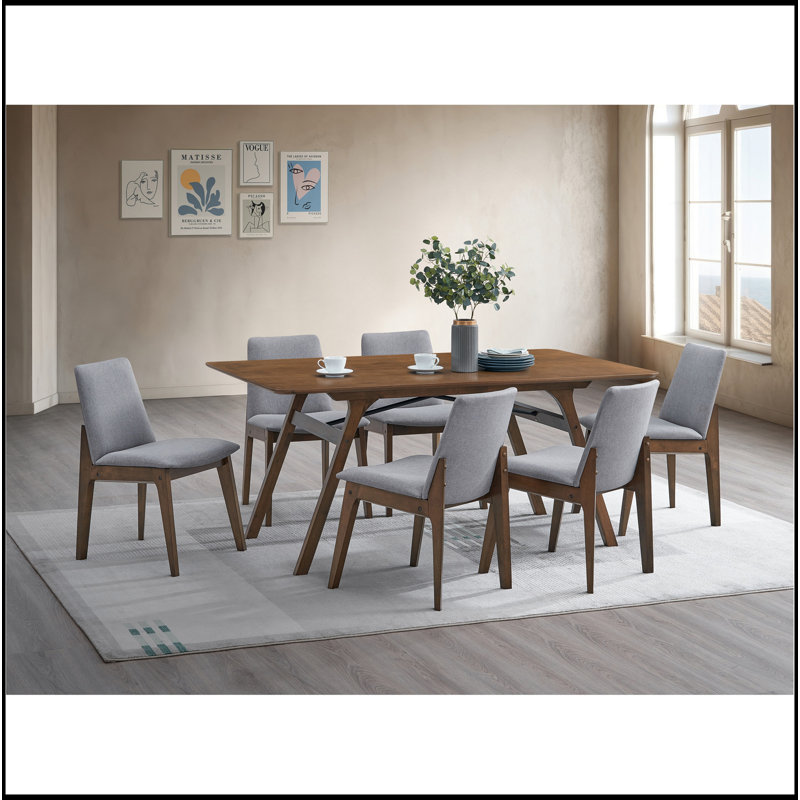 George Oliver Walnut Finish Dining Table | Wayfair