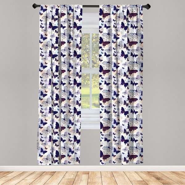 East Urban Home Gardinen-Set Brote mit Stangendurchzug, halbtransparent ...