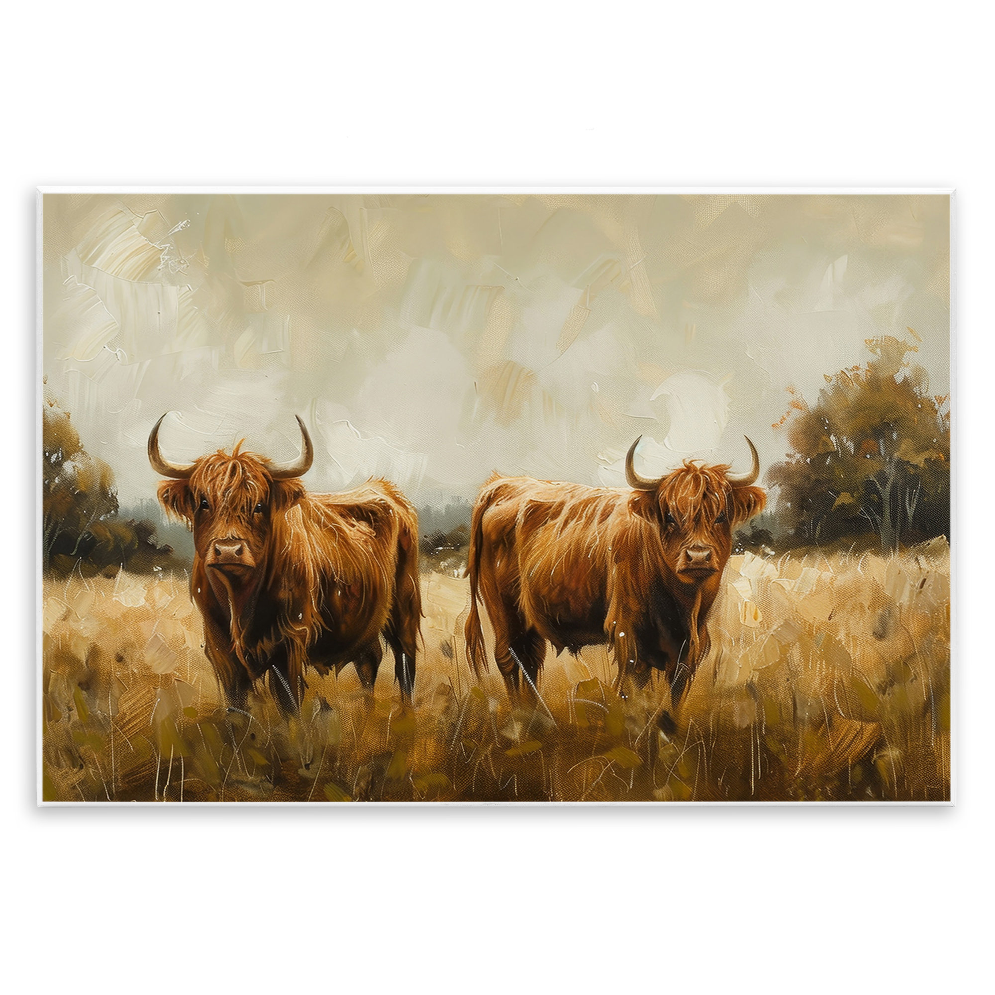 Stupell Industries Couple of Cows Wall Plaque Art by Petals Prints ...