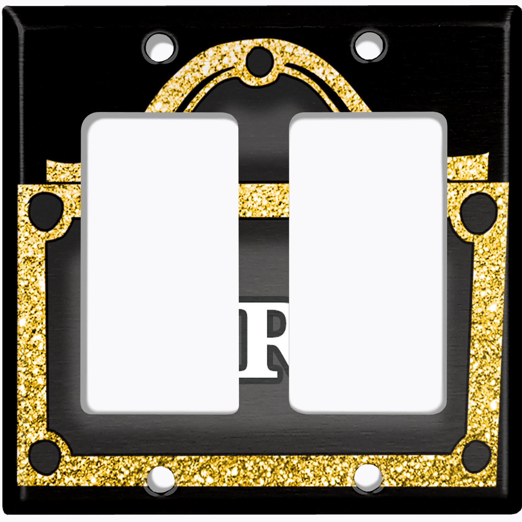 WorldAcc Paris Chest Box Frame 2-Gang Rocker Wall Plate | Wayfair