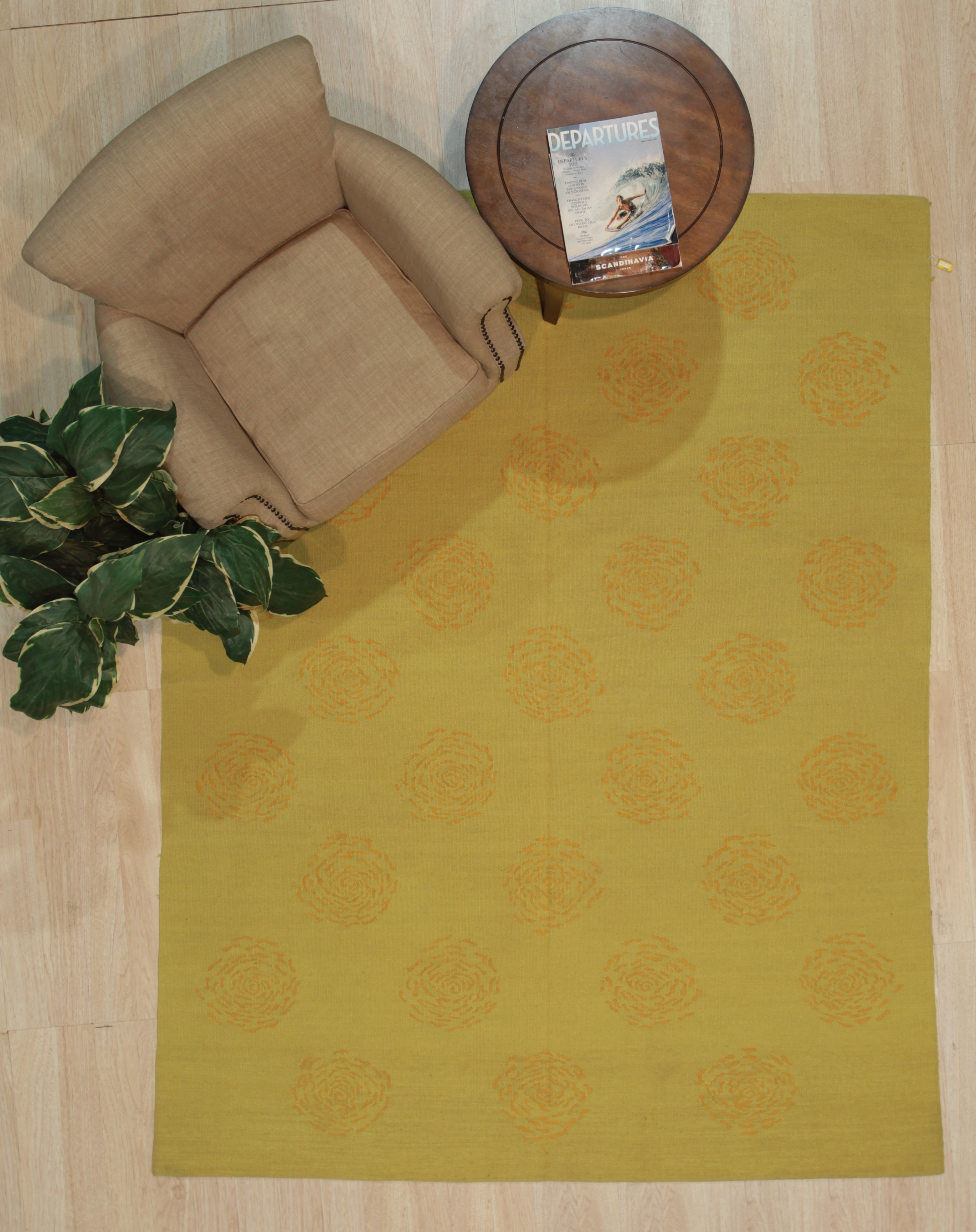 Canora Grey Boykin Exquisite Orange Flatweave Wool Rug | Wayfair