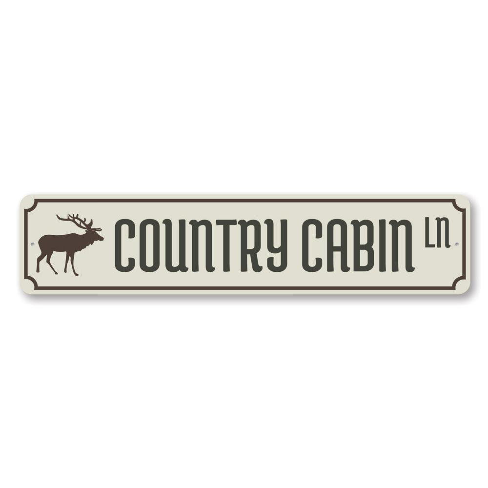 Lizton Sign Shop, Inc Country Cabin Lane Custom Aluminum Sign | Wayfair
