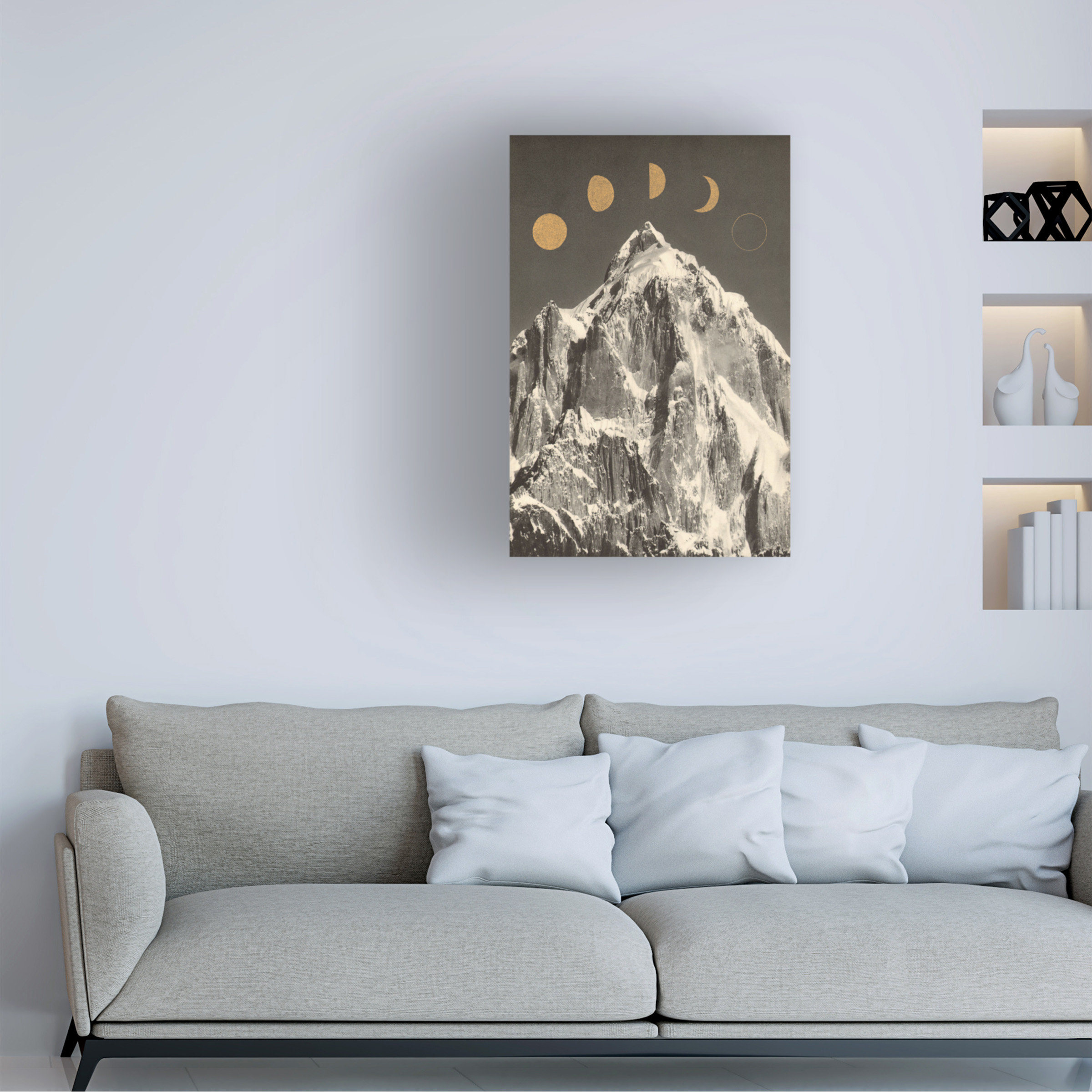 Trademark Fine Art Modern & Contemporary Moon Phases A A A On Canvas by ...