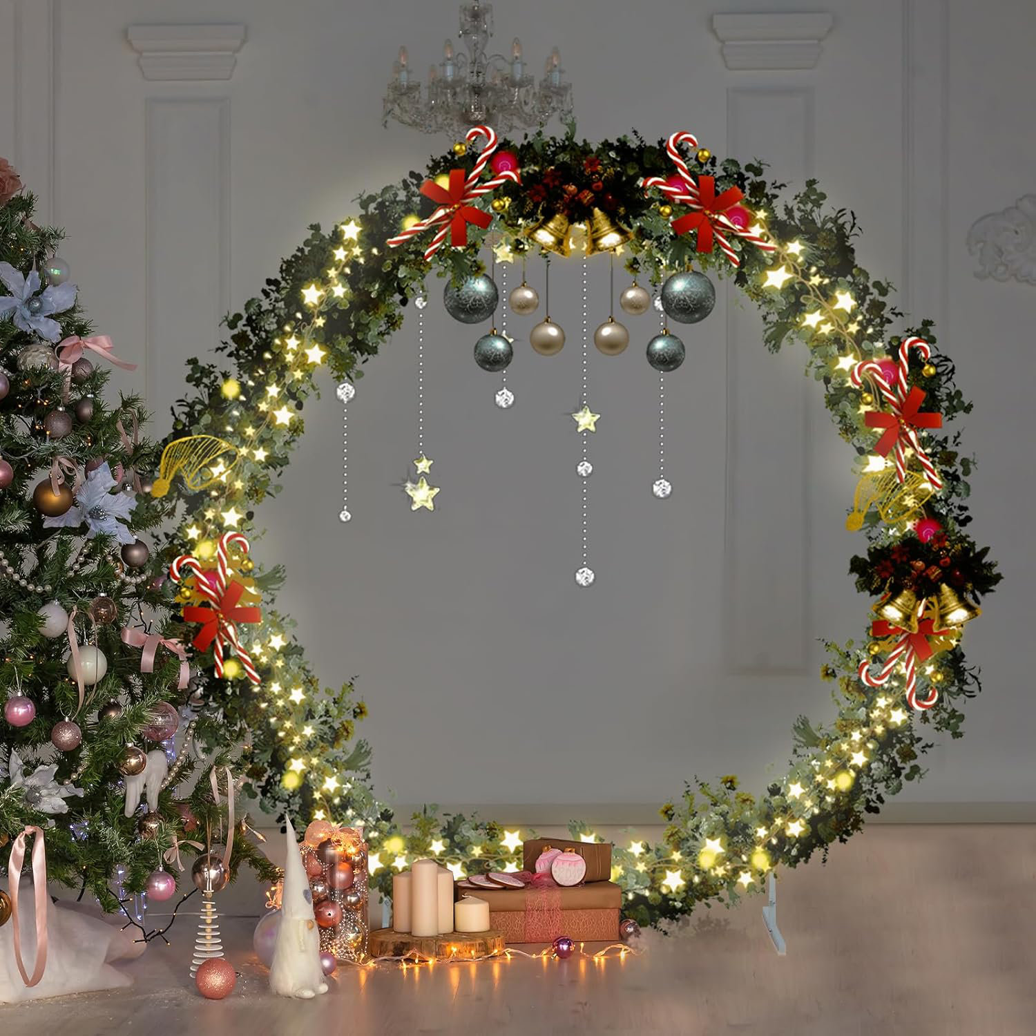 The Party Aisle™ Round Metal Backdrop Stand | Wayfair