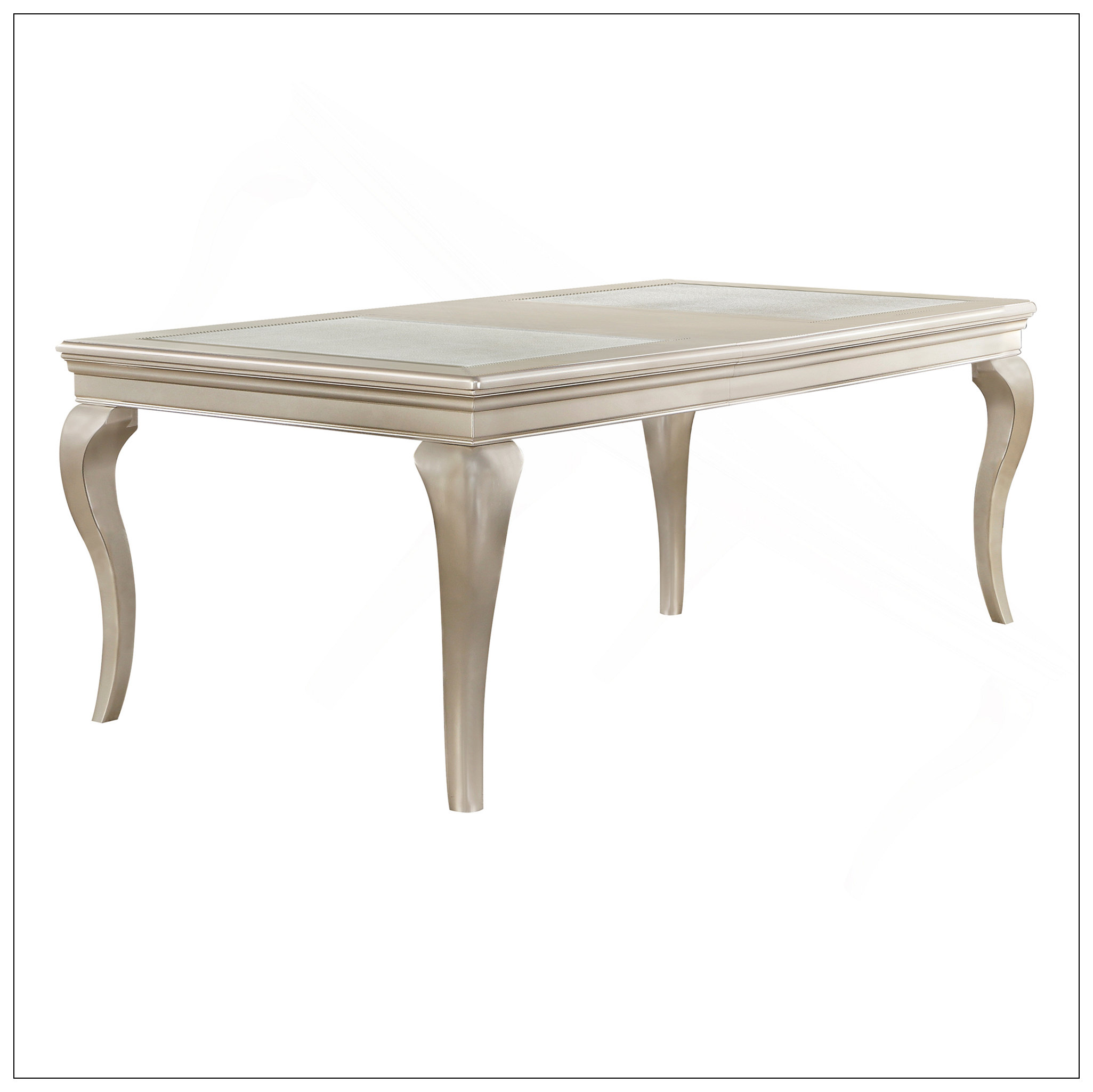 Rosdorf Park Modern Glamourous 1Pc Dining Table With Separate Extension ...