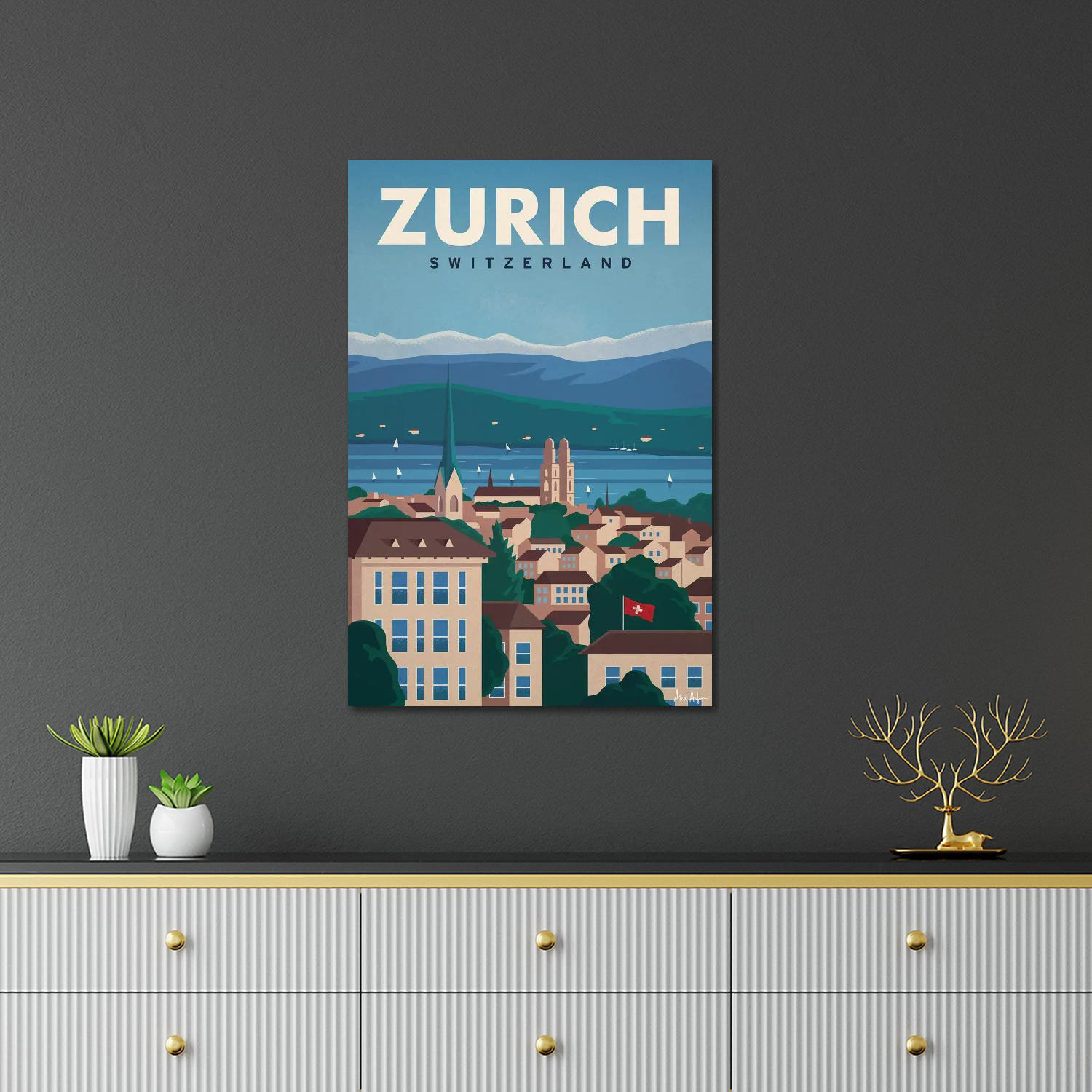 Trinx Zurich Print On Acrylic Glass | Wayfair