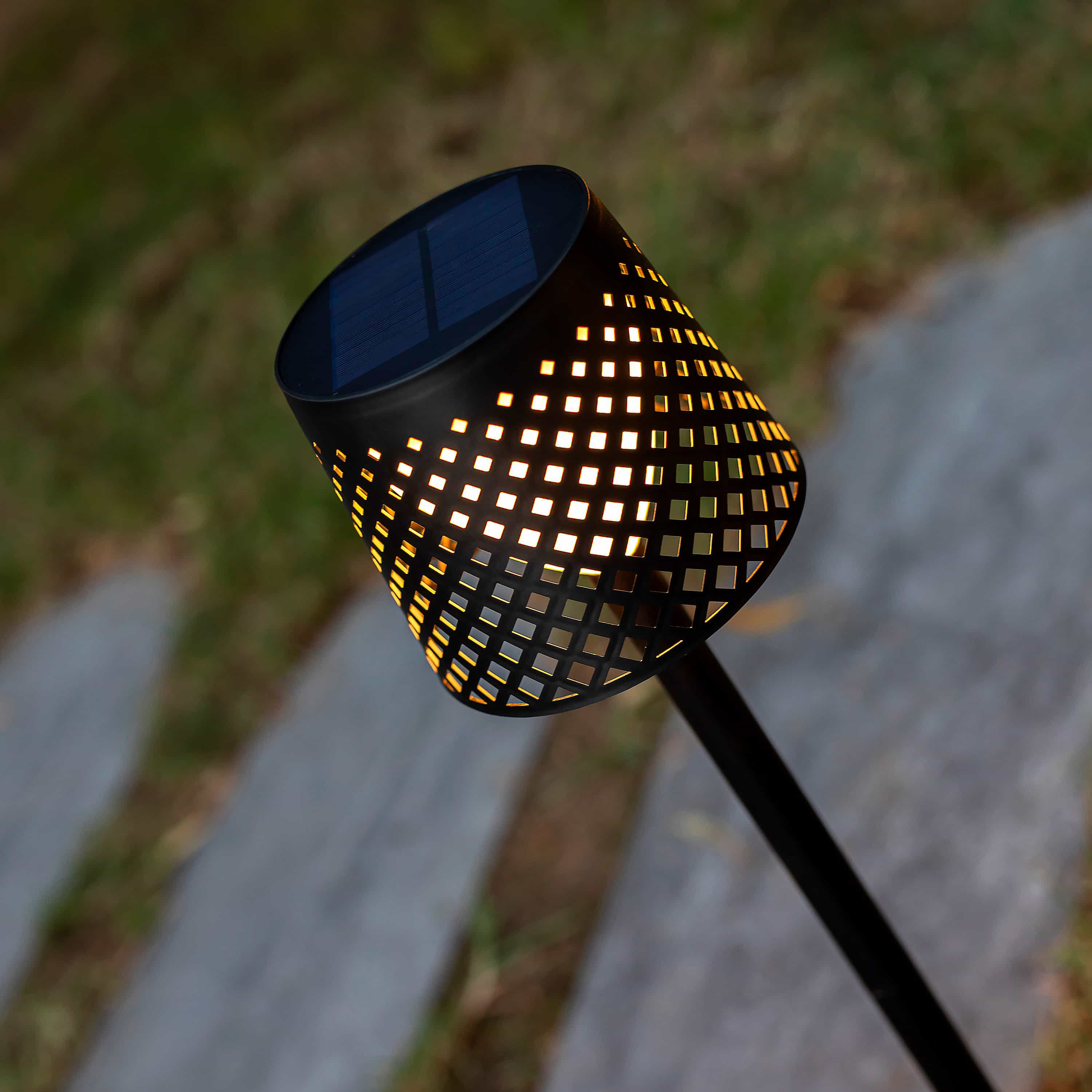Newgarden Spain 31'' Solar Powered Integrated LED Outdoor Table Lamp ...
