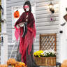 The Holiday Aisle® 8 Ft Halloween Animatronics With Sickle Glowing Led ...