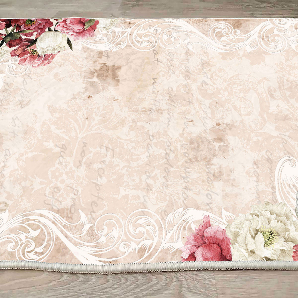 East Urban Home Sheyla Floral Machine Made Flatweave Velvet Area Rug in ...