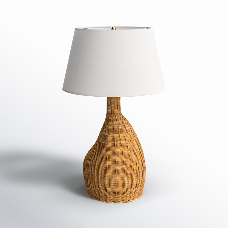 Joss & Main Dehn Wicker/Rattan Table Lamp | Wayfair