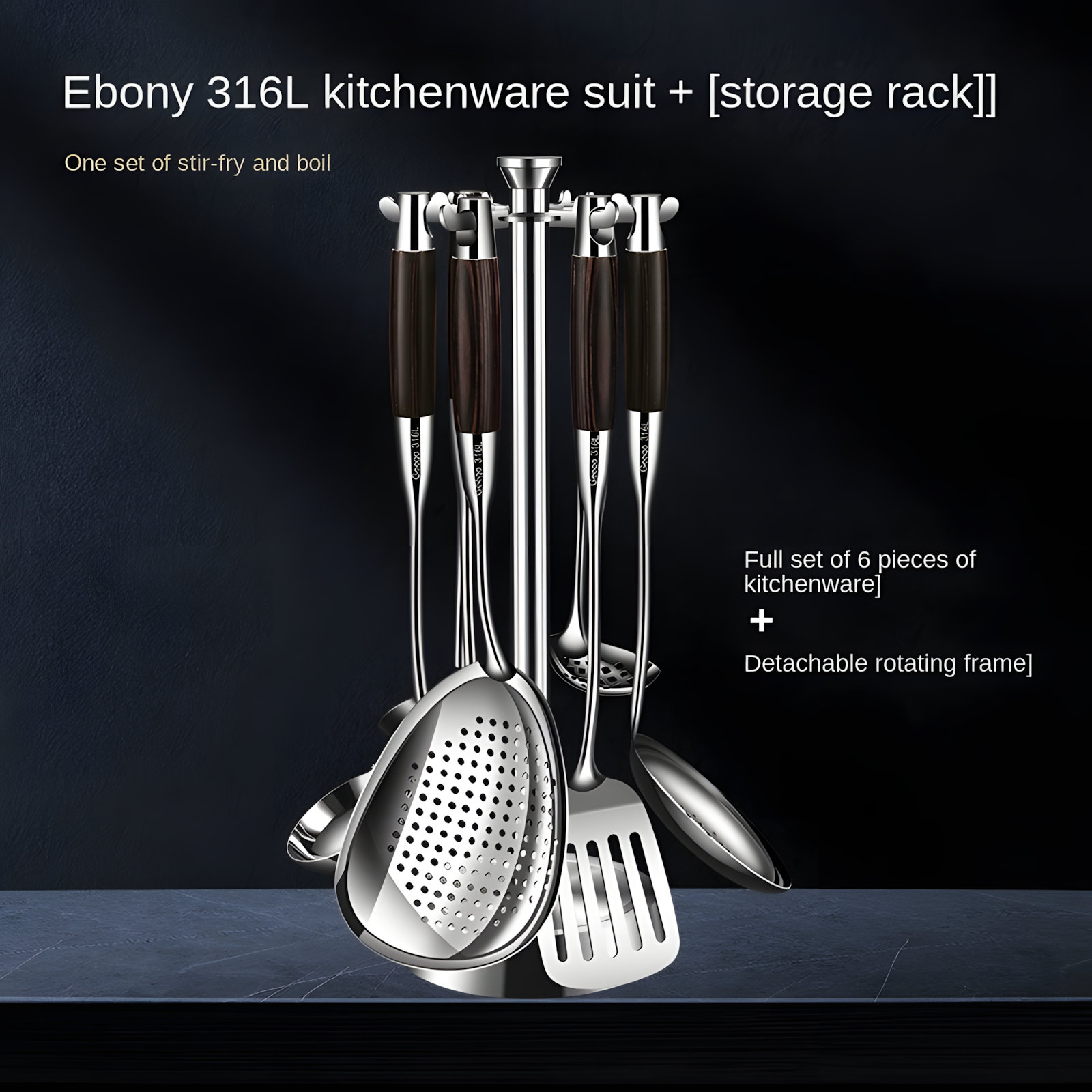 Xiangong Premium 316 Stainless Steel Kitchen Utensil Set With Heat ...
