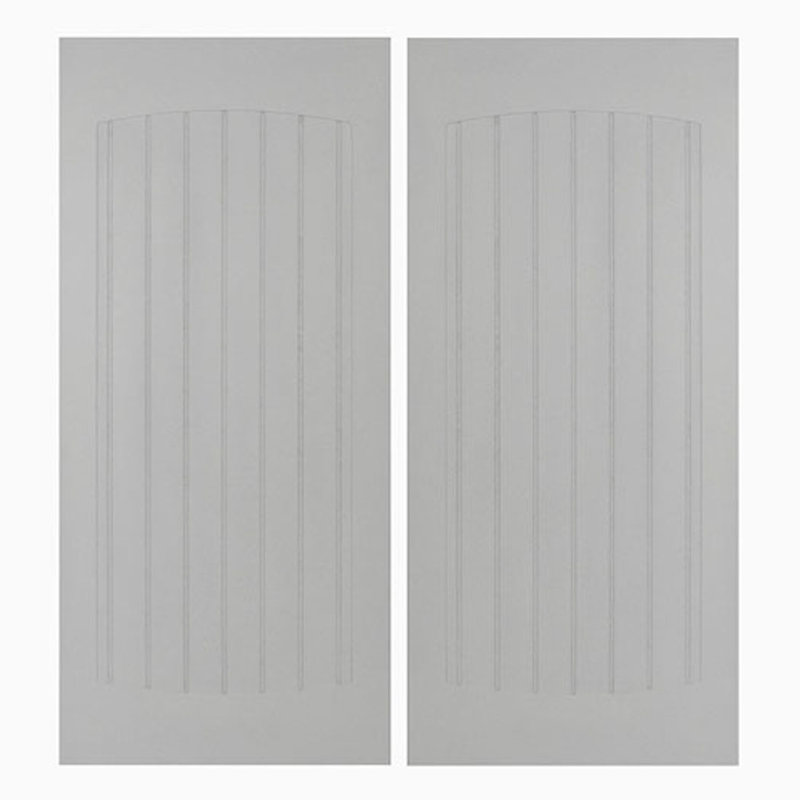 SwingingCafeDoors Beadboard Manufactured Wood Primed Cafe/Saloon Door ...