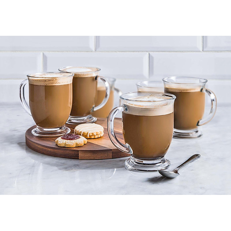 kook Glass Coffee Mugs, 15 Oz, Set Of 6 & Reviews | Wayfair