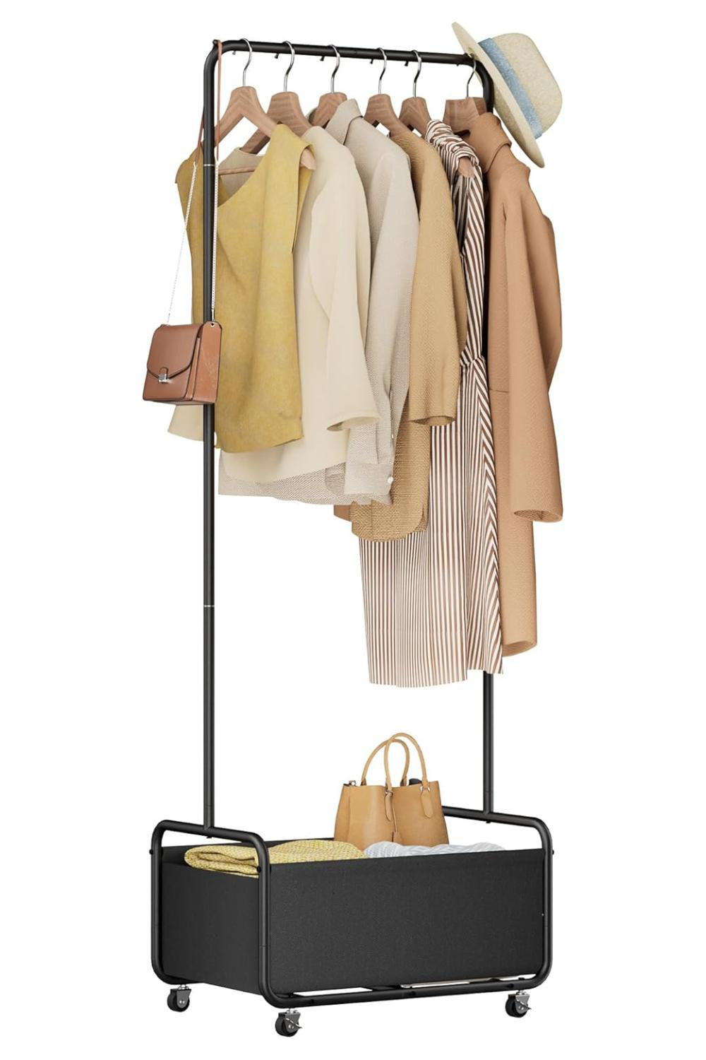 Latitude Run® Small Clothes Rack, Heavy Duty Small Clothing Rack, 2-In ...