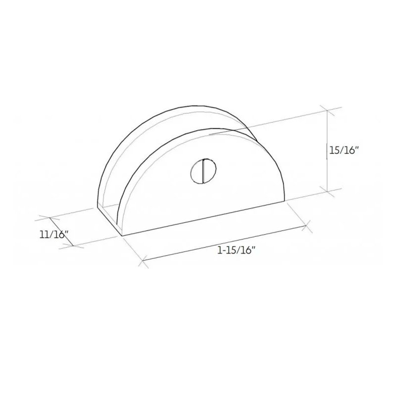 Symple Stuff Full Moon Shelf Clamp for 3/8" | Wayfair