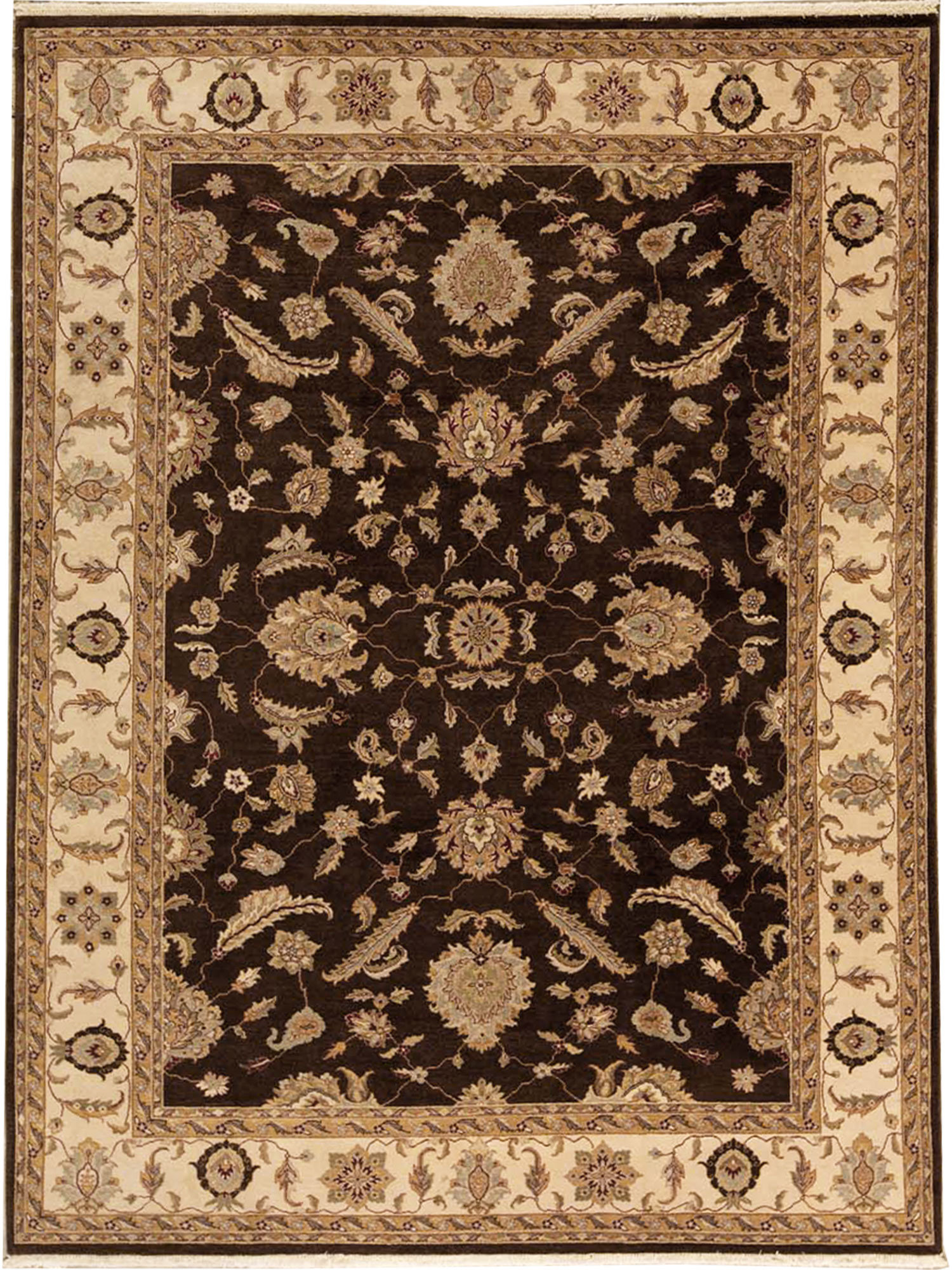 Bokara Rug Co., Inc. Hand-Knotted High-Quality Light Blue and Brown ...