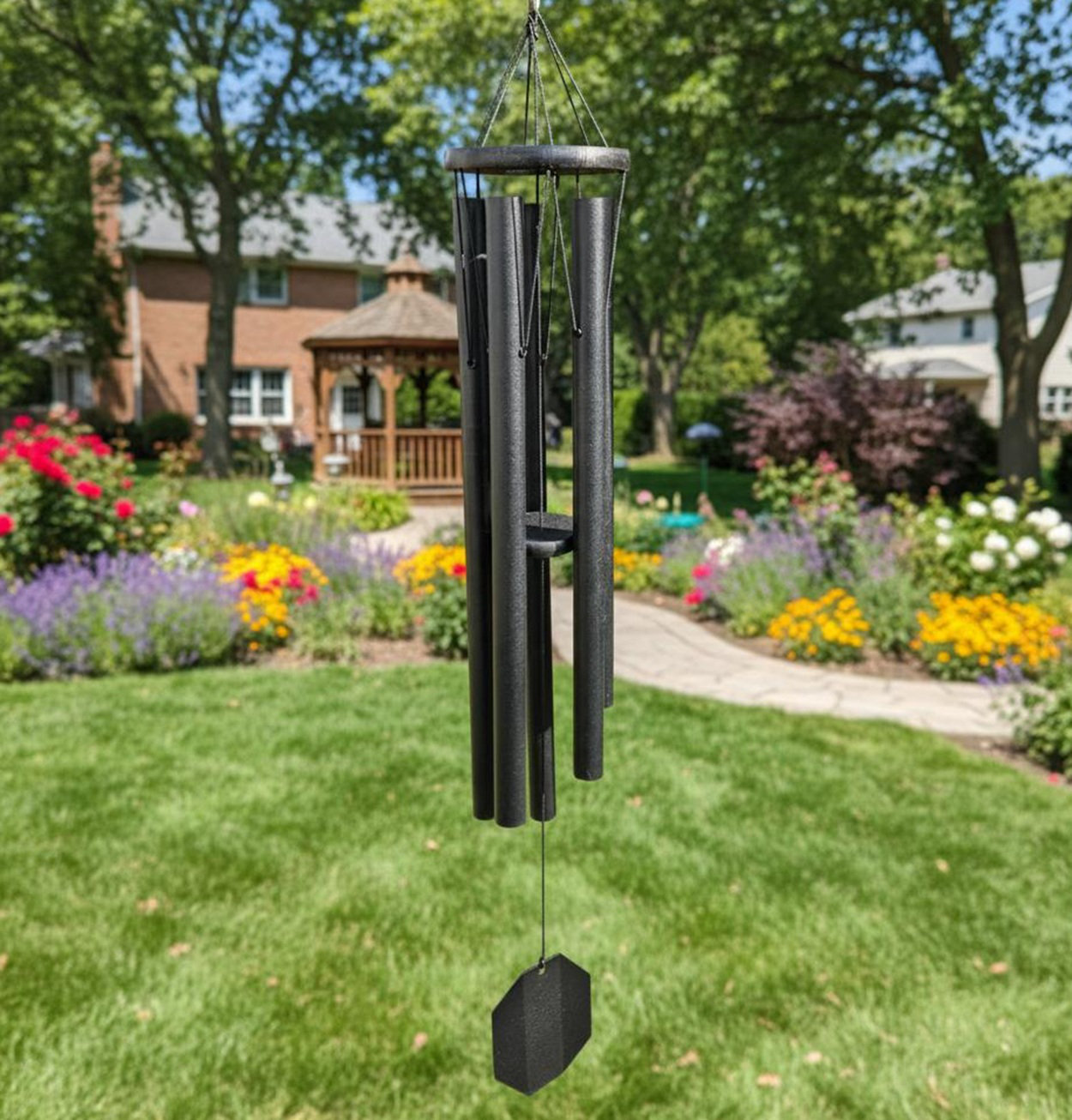 Arlmont & Co. Amish Handmade Wind Chimes - Aluminum Tubes | Wayfair