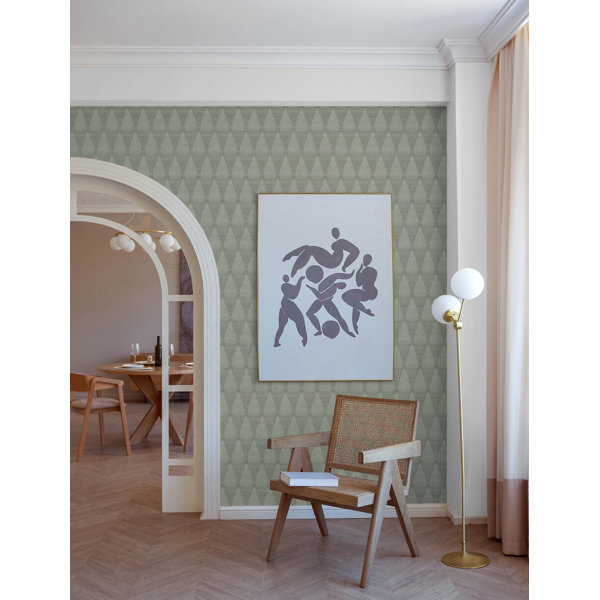 Hokku Designs Morlene Ogee 20.5 In X 33 Ft Ogee Washable Wallpaper ...