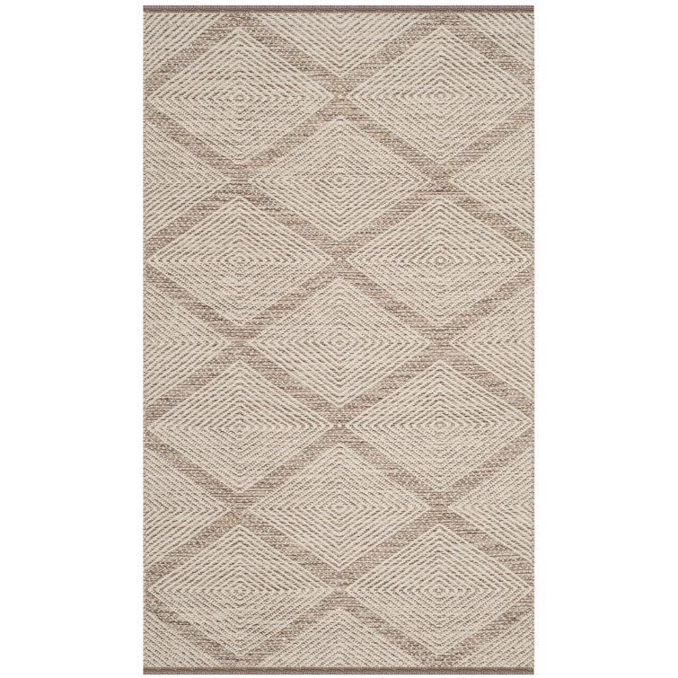 Millwood Pines Abberton Hand Woven Cotton Geometric Rug & Reviews | Wayfair