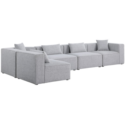 Latitude Run® Cube 144" Wide Reversible Modular Corner Sectional | Wayfair