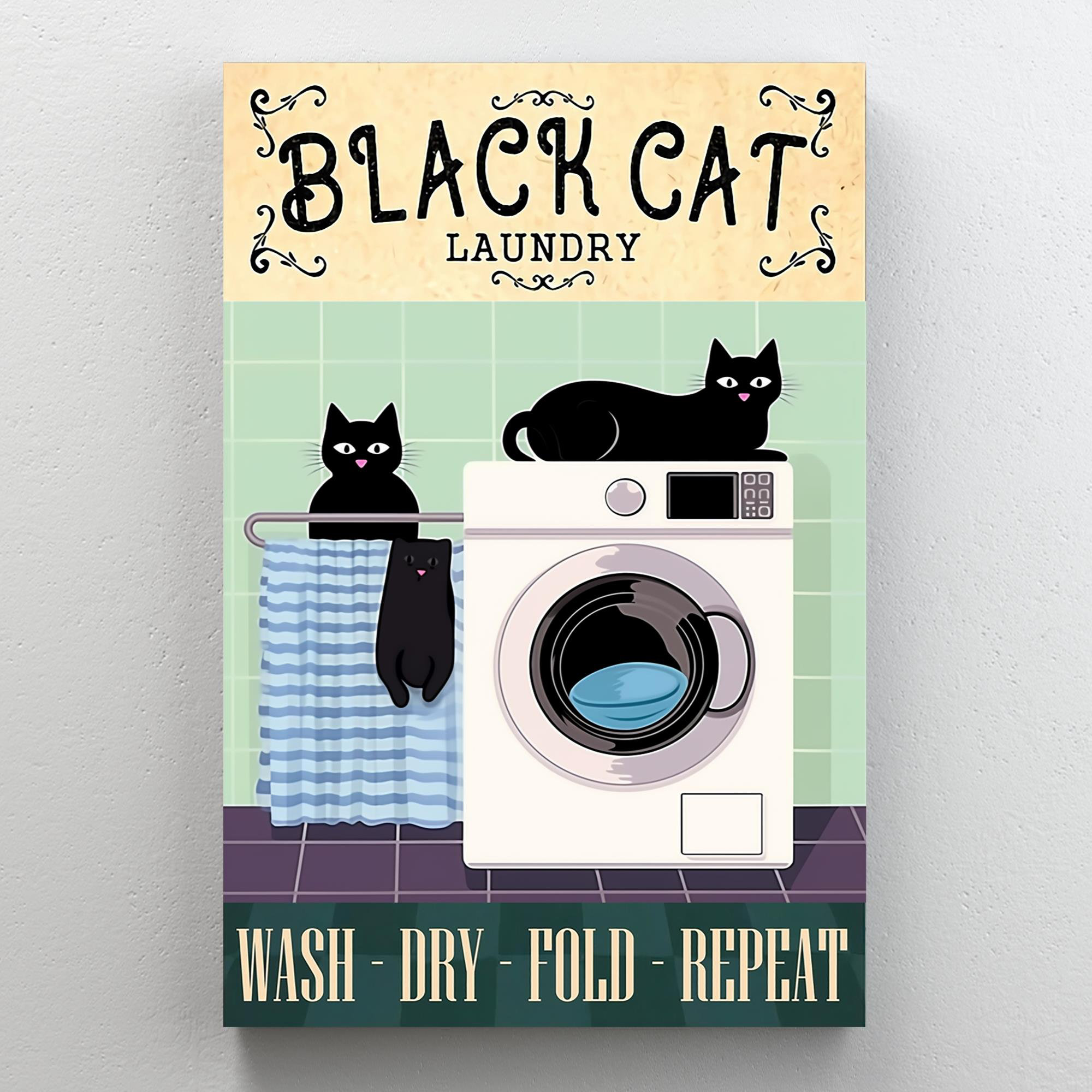 Trinx Black Cat Laundry 2 | Wayfair