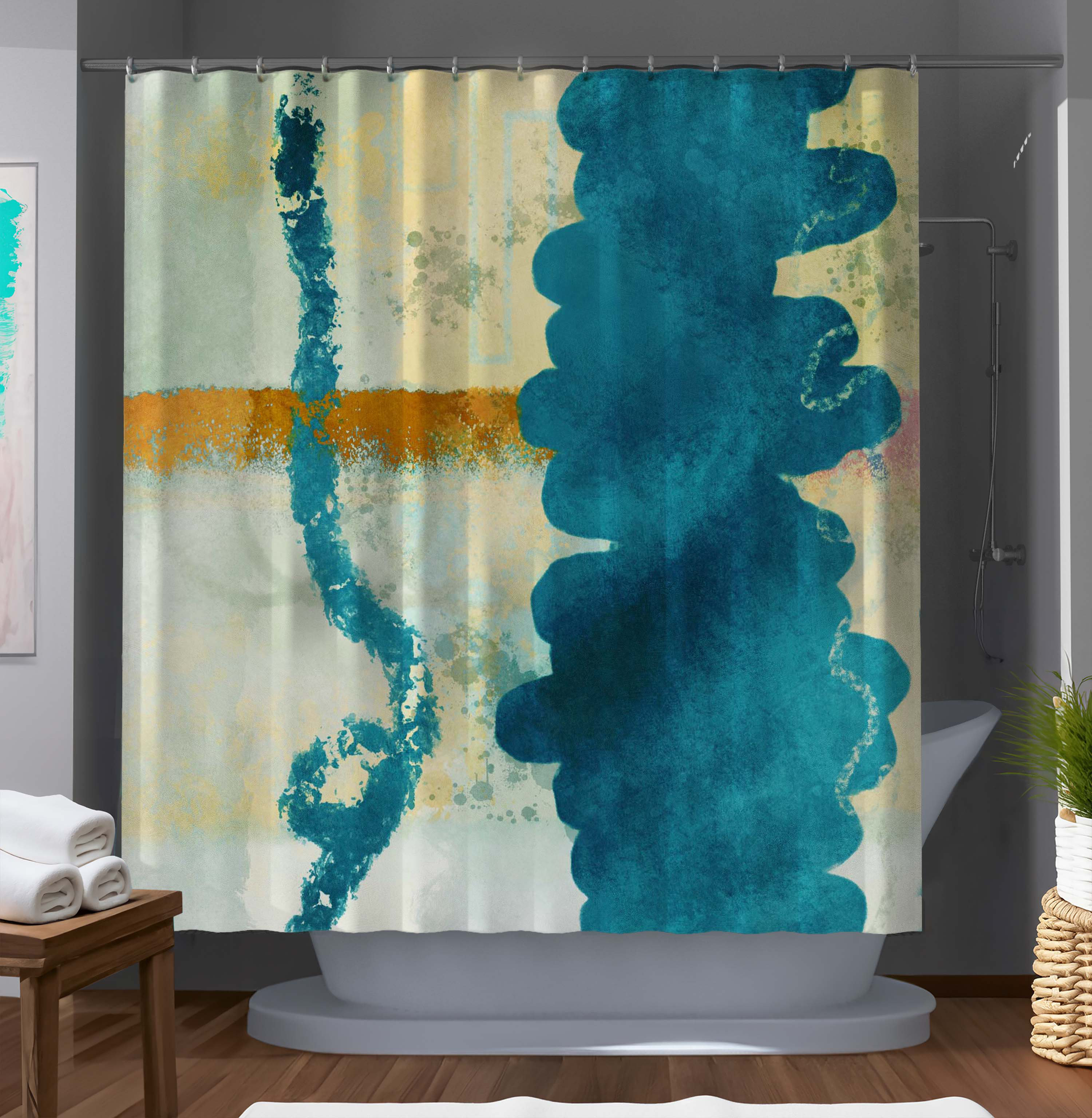 East Urban Home Victor Miracle Designer Shower Curtain - Wayfair Canada