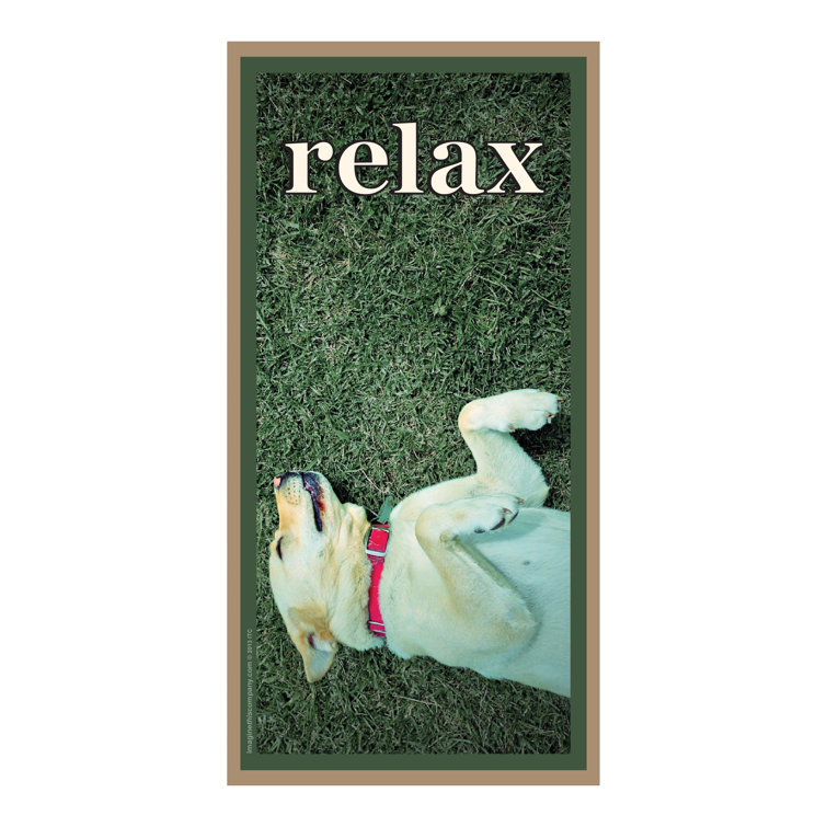Imagine This Company Relax Vertical Wood Sign - Wayfair Canada