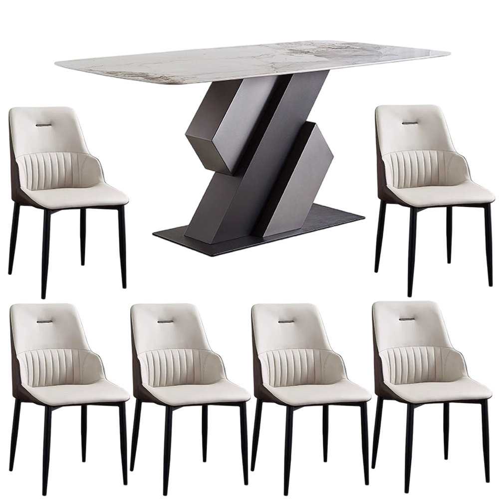 Pakloer Minimalist home Nordic style dining table sets | Wayfair