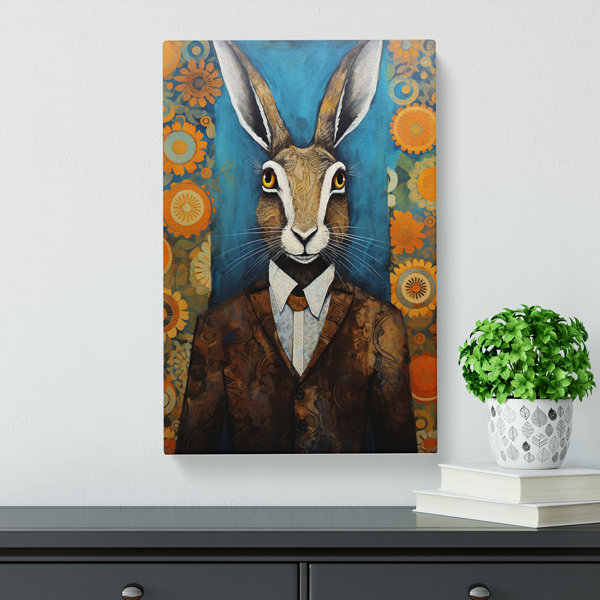 Happy Larry Hare Expressionism Art No.2 | Wayfair.co.uk