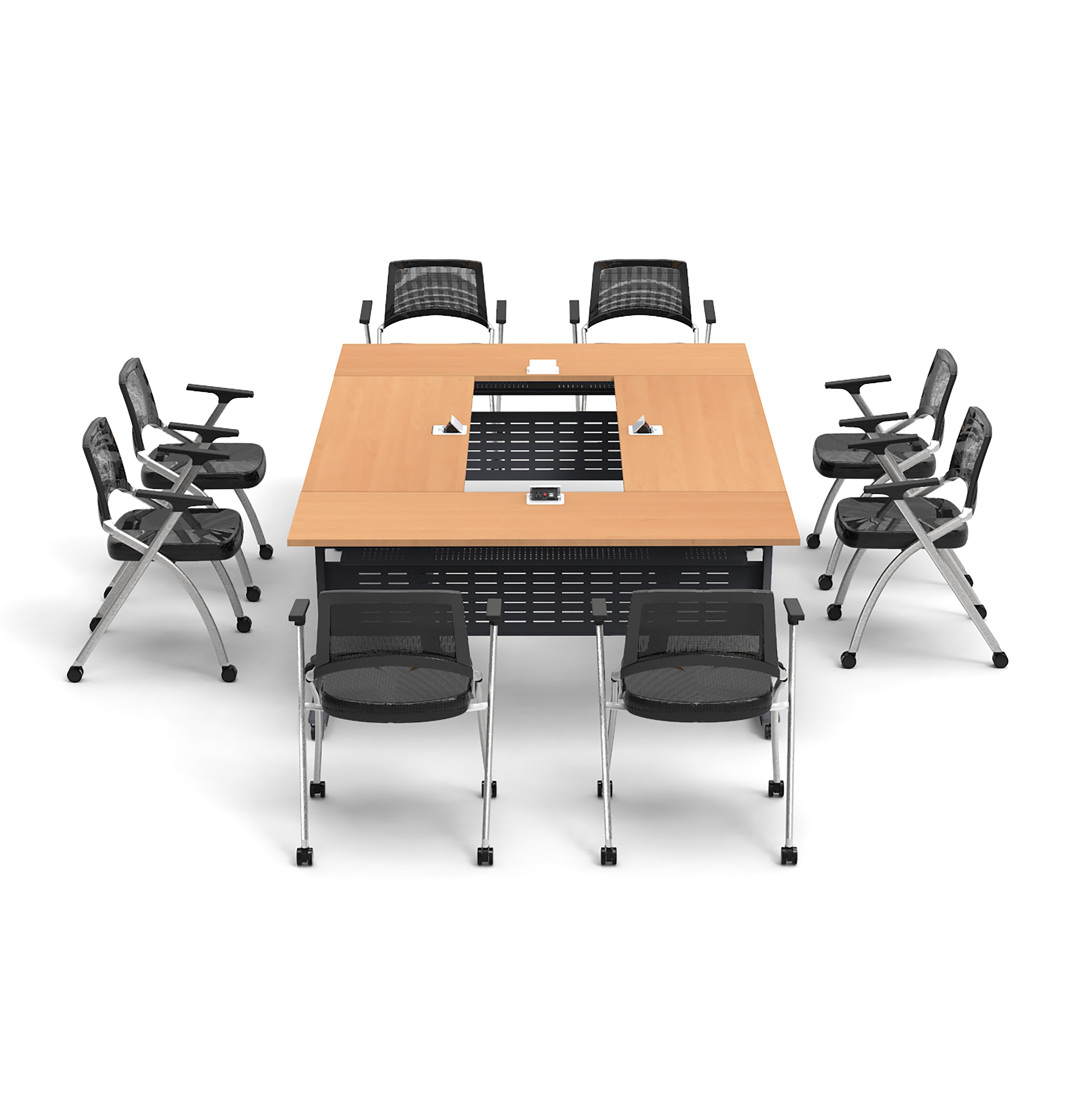 TeamWORK Tables 8 Person Training Meeting Seminar Tables Set | Wayfair