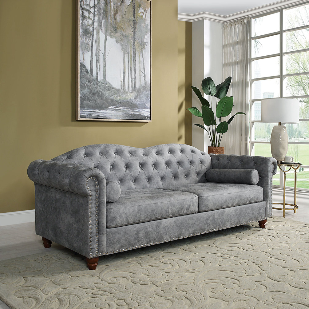 House of Hampton® Harielson 80.9'' Boucle Upholstered Sofa | Wayfair